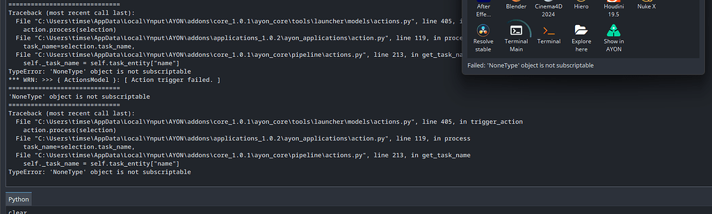 Terminal in launcher - General - Ynput community