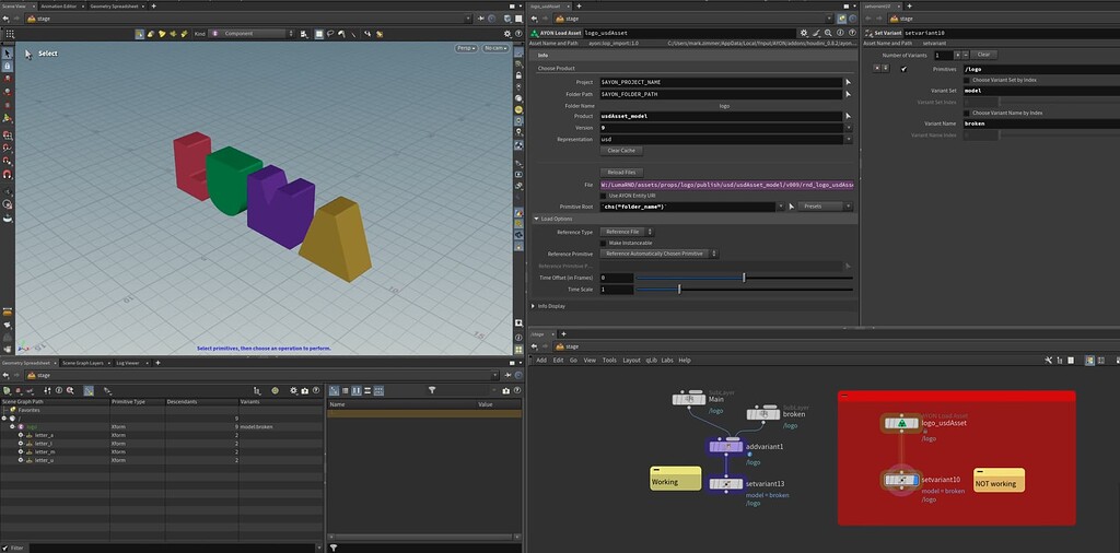 USD contribution workflow: Publish Variants in Houdini - General ...