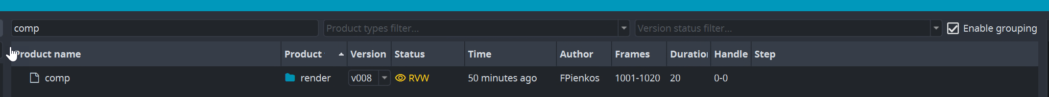 Ayon Browser Enable Grouping / List All Versions? - General - Ynput community
